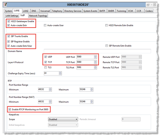 Avaya IP Office SIP Trunk Setup