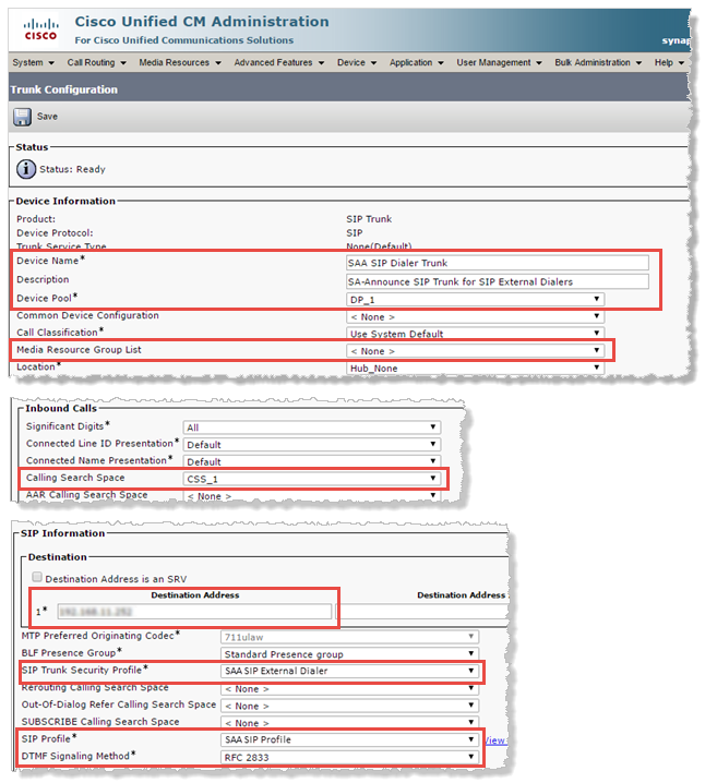 Using SIP External Dialers Instead of SCCP